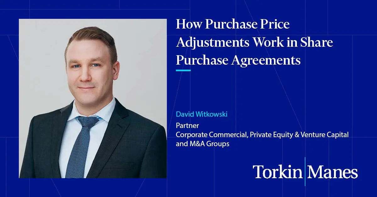 How Purchase Price Adjustments Work in Share Purchase Agreements