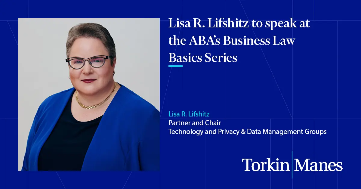Lisa R. Lifshitz to speak at the ABA's Business Law Basics Series