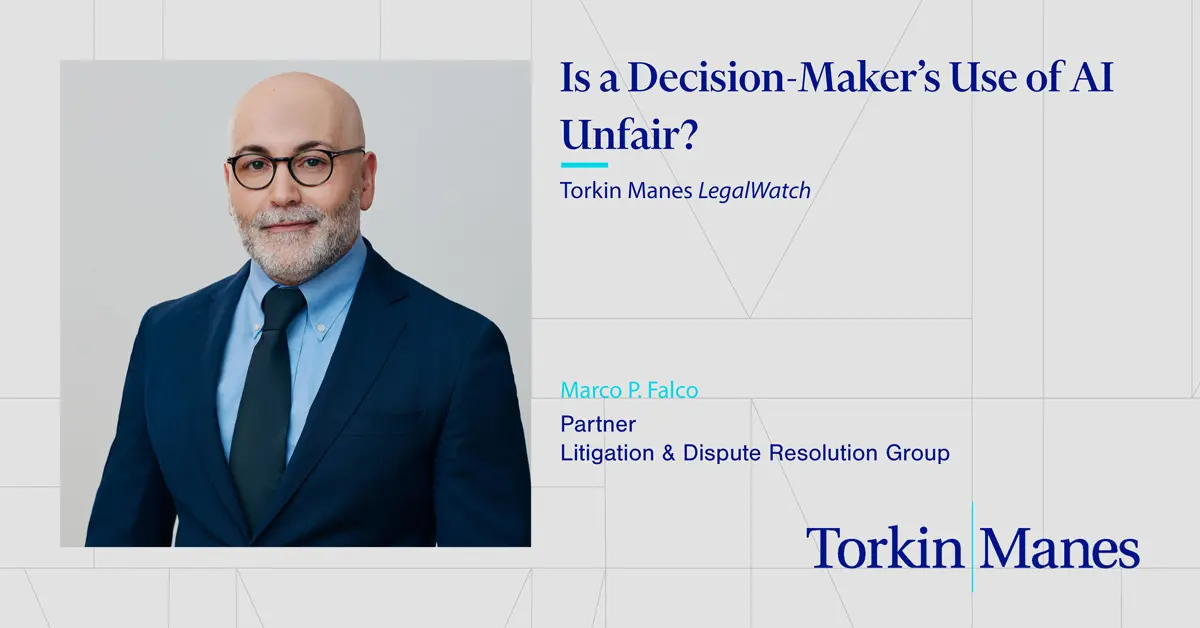 Is a Decision-Maker’s Use of AI Unfair?