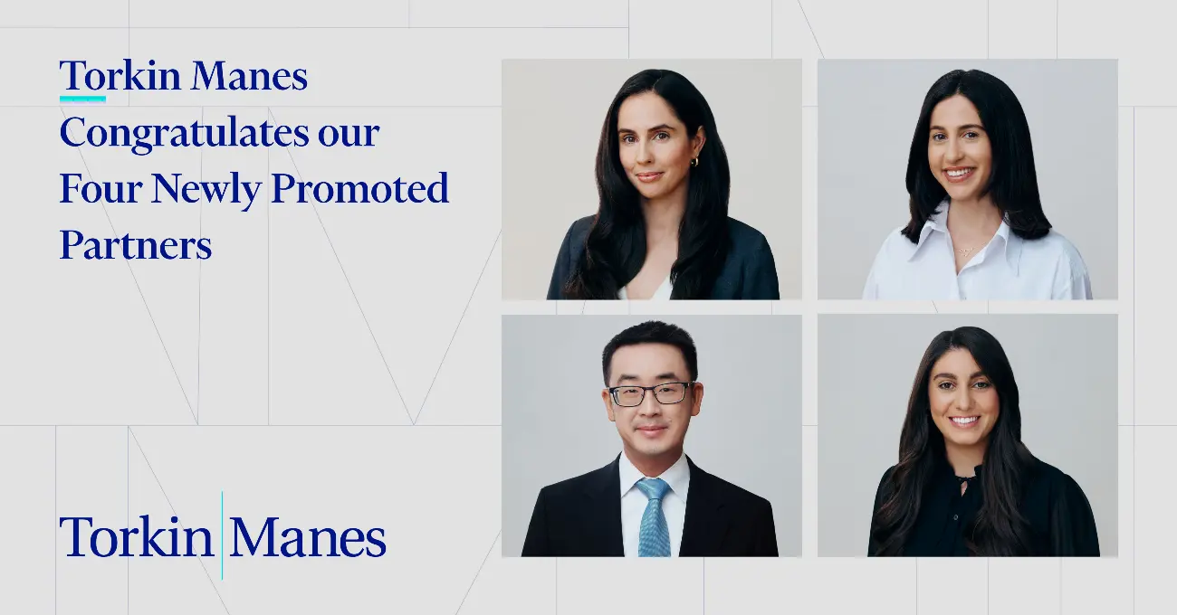 Torkin Manes Congratulates our Four Newly Promoted Partners